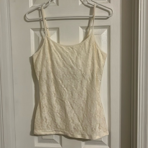 Express | Tops | Nwt Express Cream Colored Lace Tank Top | Poshmark